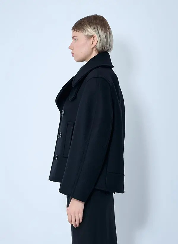 Saint Laurent Double-breasted Wool Coat