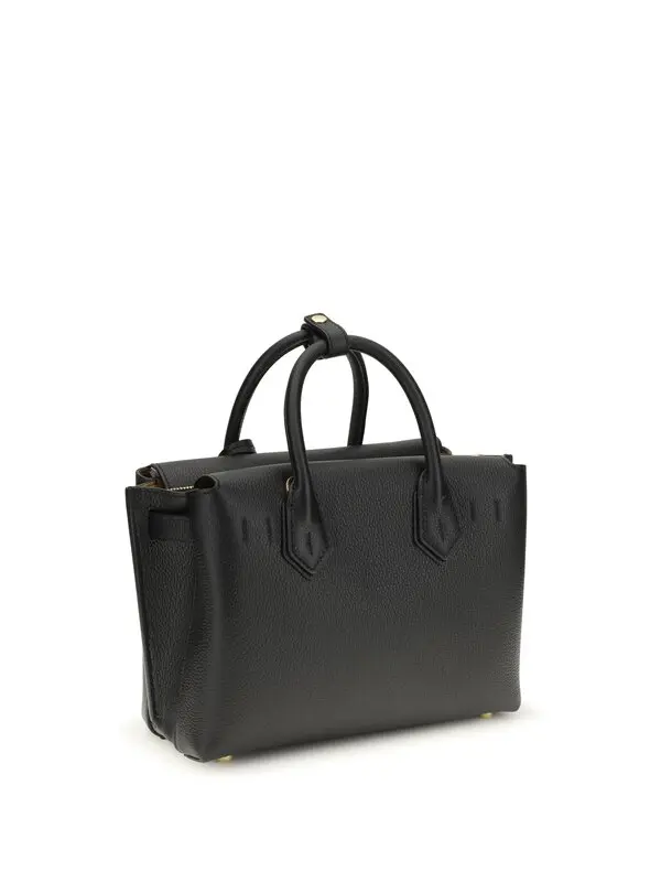Mcm Milla Trapezoidal Top Handle Bag With Shoulder Strap