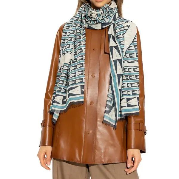 LANVIN Wool Scarf - Blue