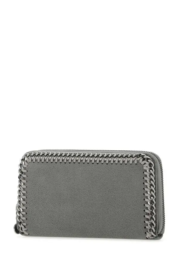 Stella McCartney Grey Shaggy Deer Falabella Wallet - Gray