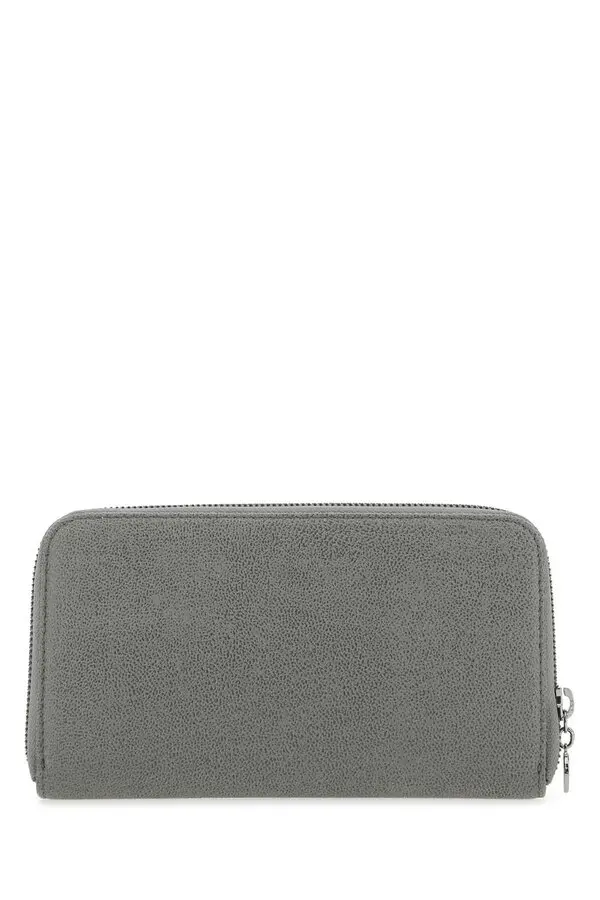 Stella McCartney Grey Shaggy Deer Falabella Wallet - Gray