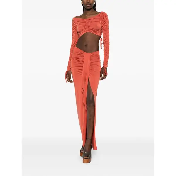 Balmain Asymmetric Draped Skirt