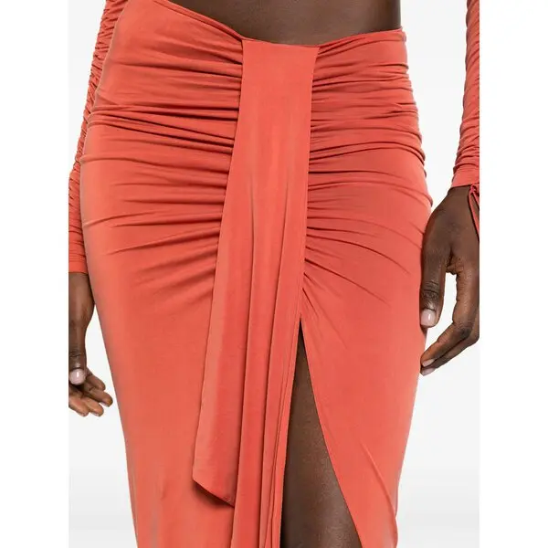 Balmain Asymmetric Draped Skirt