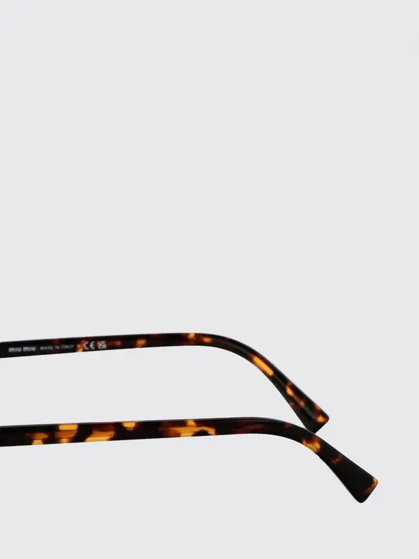 Miu Miu Oval Acetate Sunglasses - Brown