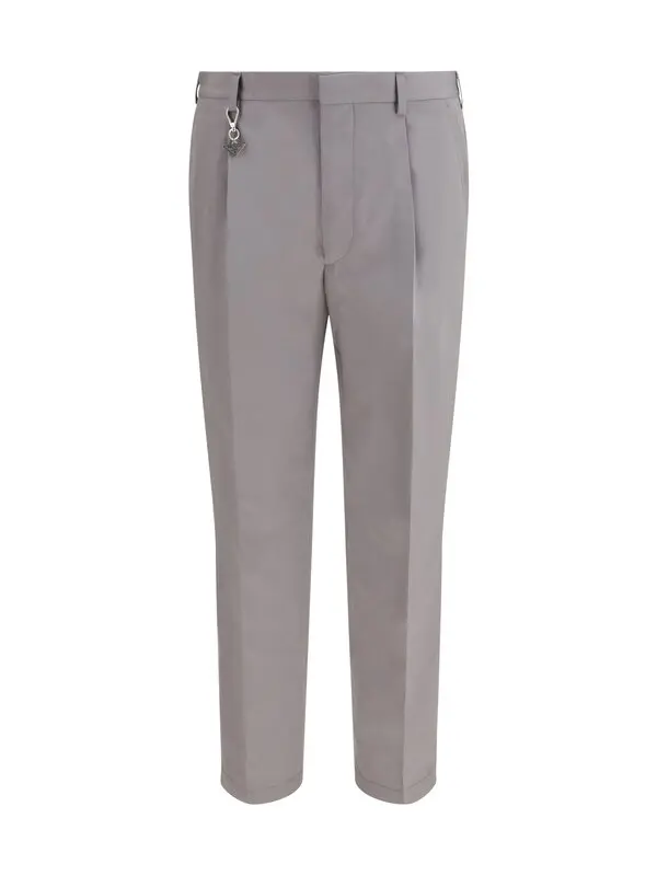 Prada Tailored Cotton Poplin Pants - Gray