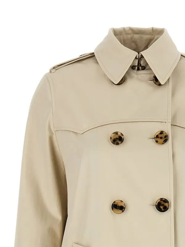 Burberry Summerside Short Trench Coat - Cream