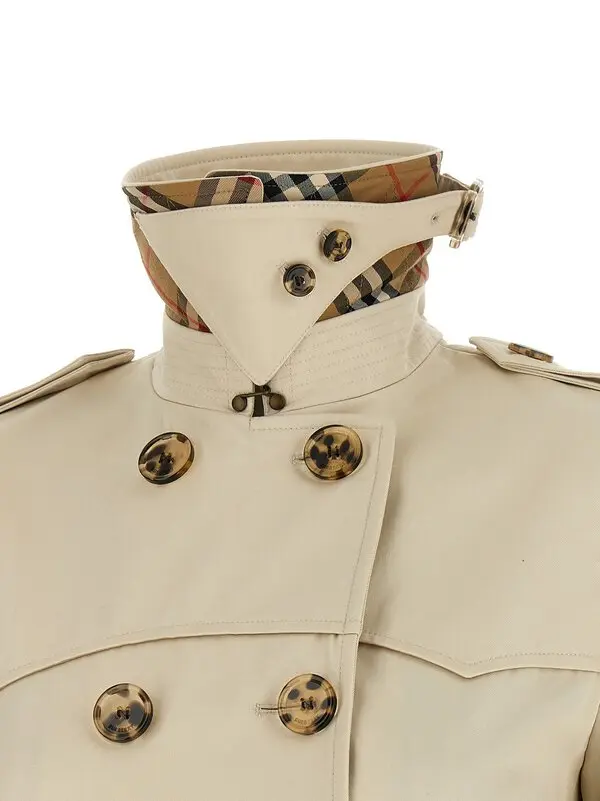 Burberry Summerside Short Trench Coat - Cream