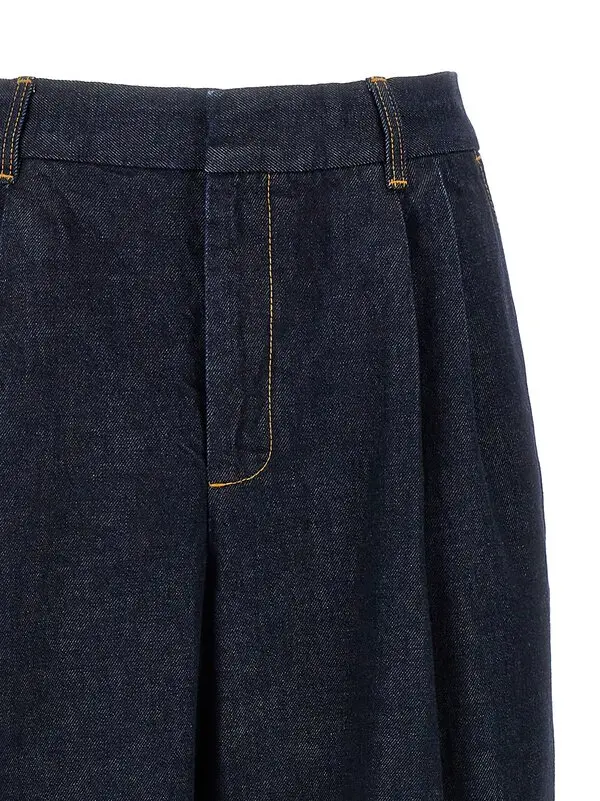 Zimmermann Illustration Denim Wide Leg Jeans