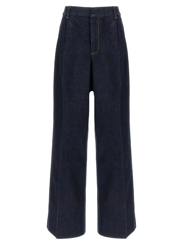 Zimmermann Illustration Denim Wide Leg Jeans