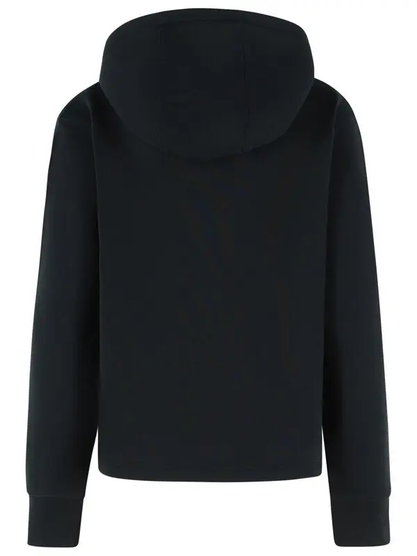 Burberry Harper Cotton Zip-up Hoodie With Contrast Logo