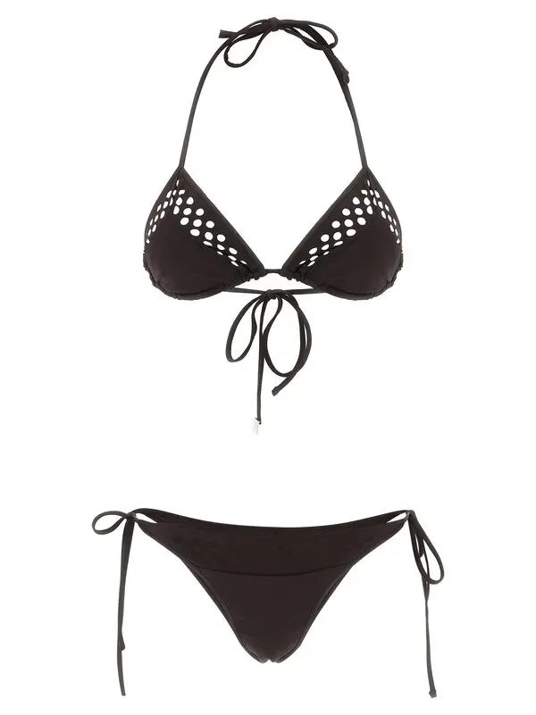 Attico Il Primo Bagno' Lycra Bikini - Brown