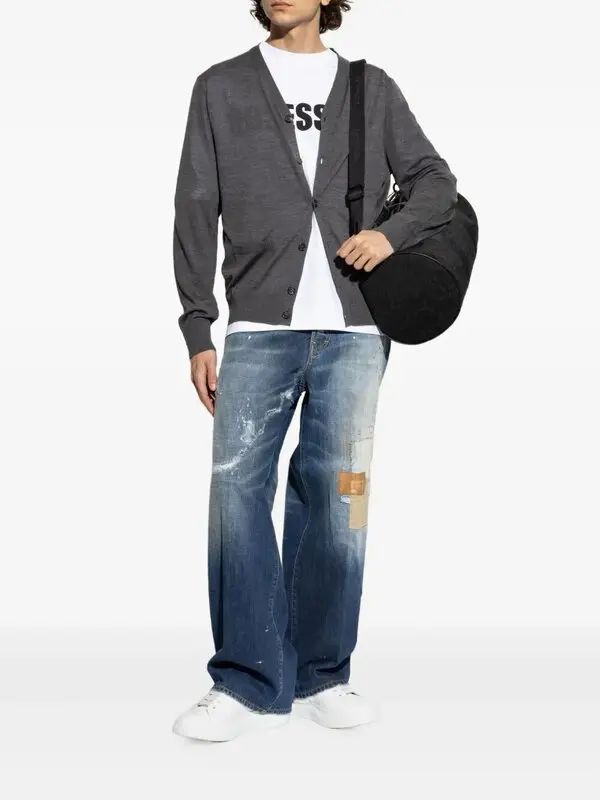 Dsquared2 Loose Fit Wide Leg Jeans - Multicolor