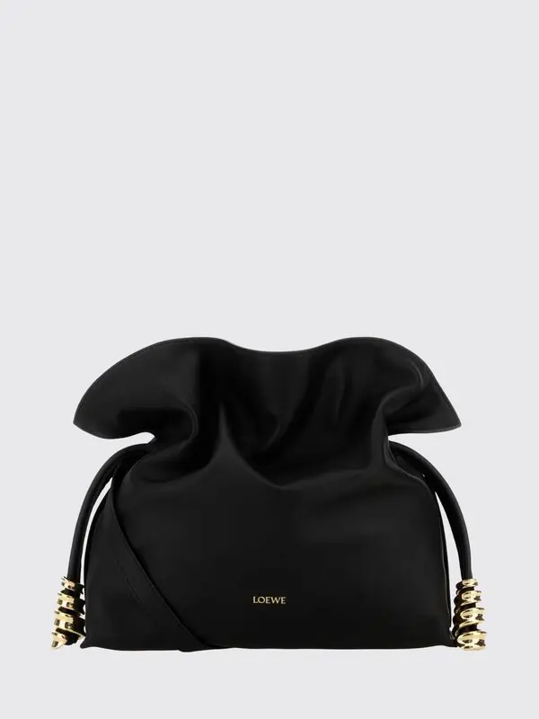 Loewe Clutch With Gold Tone Detail - Black
