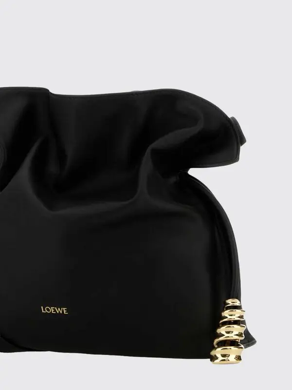 Loewe Clutch With Gold Tone Detail - Black