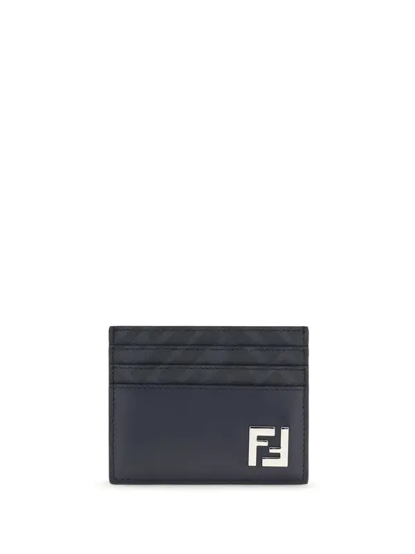 Fendi Squared Card Holder - Blue
