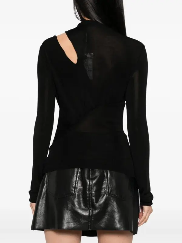 SELF-PORTRAIT Cut-out Blouse - Black