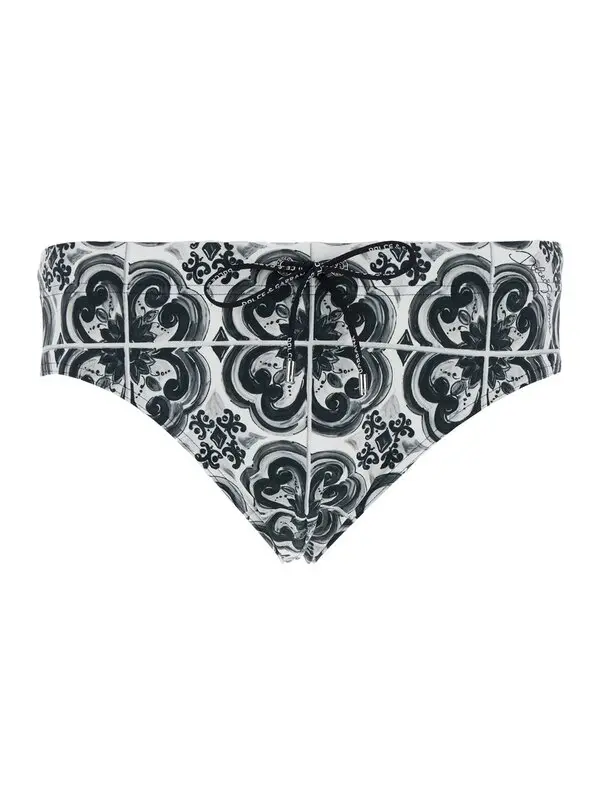 Dolce & Gabbana Majolica Print Swimsuit - Multicolor