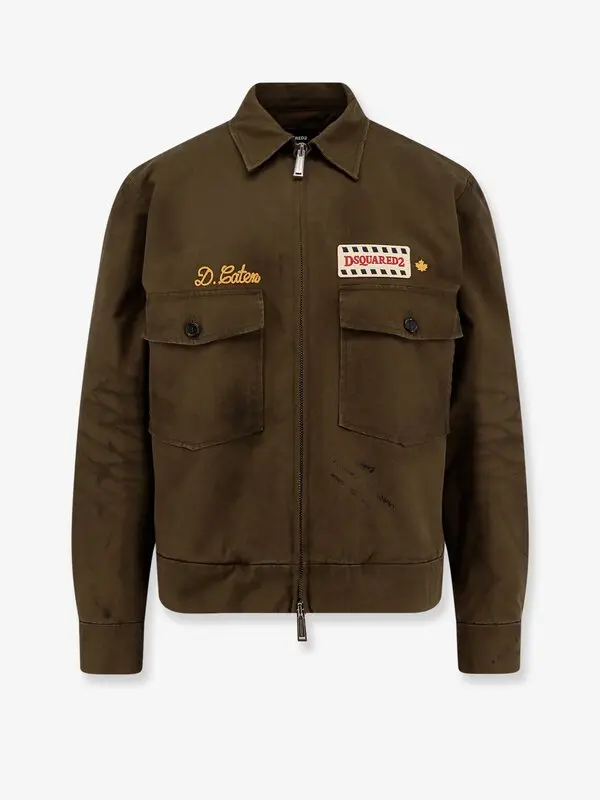 Dsquared2 Cotton Padded Jacket - Multicolor
