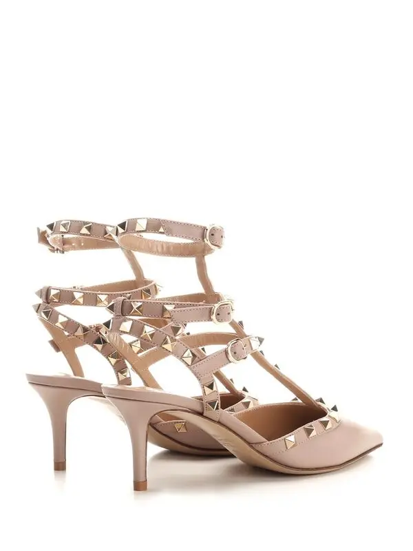 Valentino Garavani Rockstud Pumps - Cream