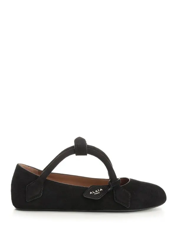 Alaïa Le Teckel Ballerina Flats - Black