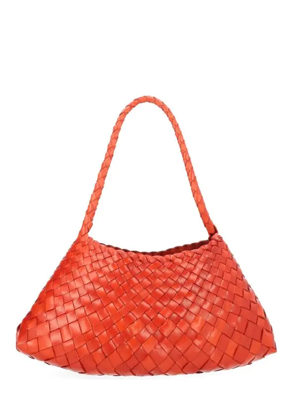 Dragon Diffusion Rosanna Woven Leather Bag - Orange