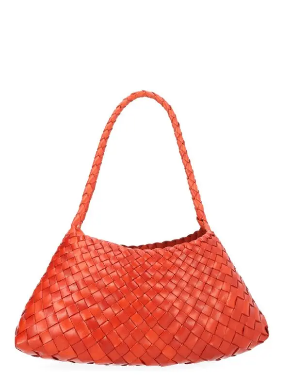 Dragon Diffusion Rosanna Woven Leather Bag - Orange
