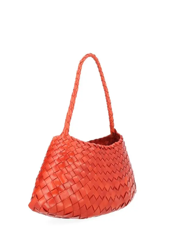 Dragon Diffusion Rosanna Woven Leather Bag - Orange
