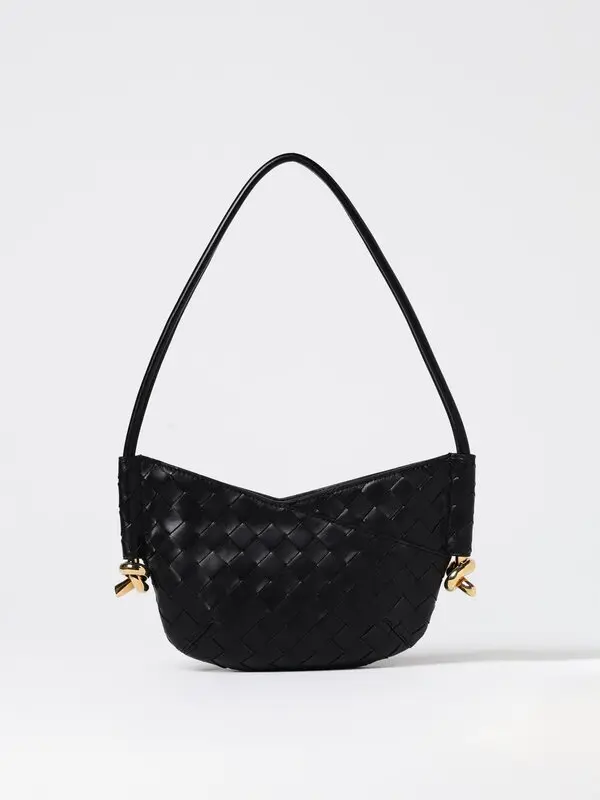 Bottega Veneta Woven Leather Mini Bag - Black
