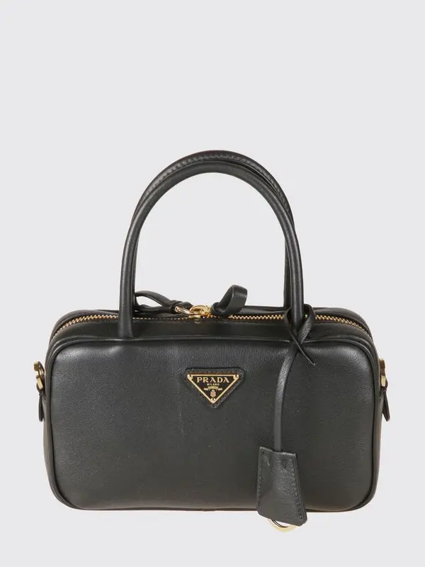 Prada Recycled Polyamide And Leather Mini Bag - Black