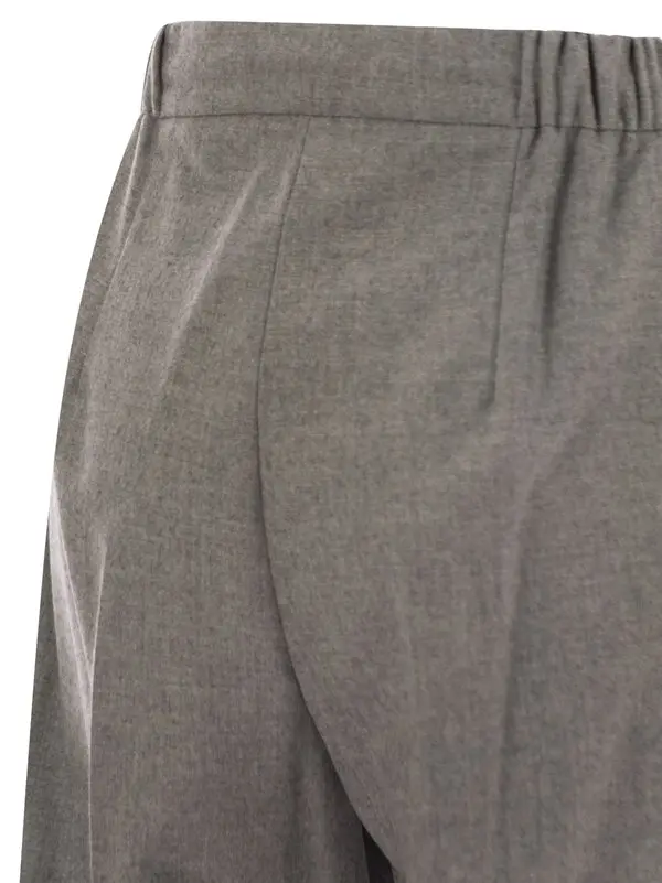 Max Mara Cashmere Drawstring Trousers - Gray