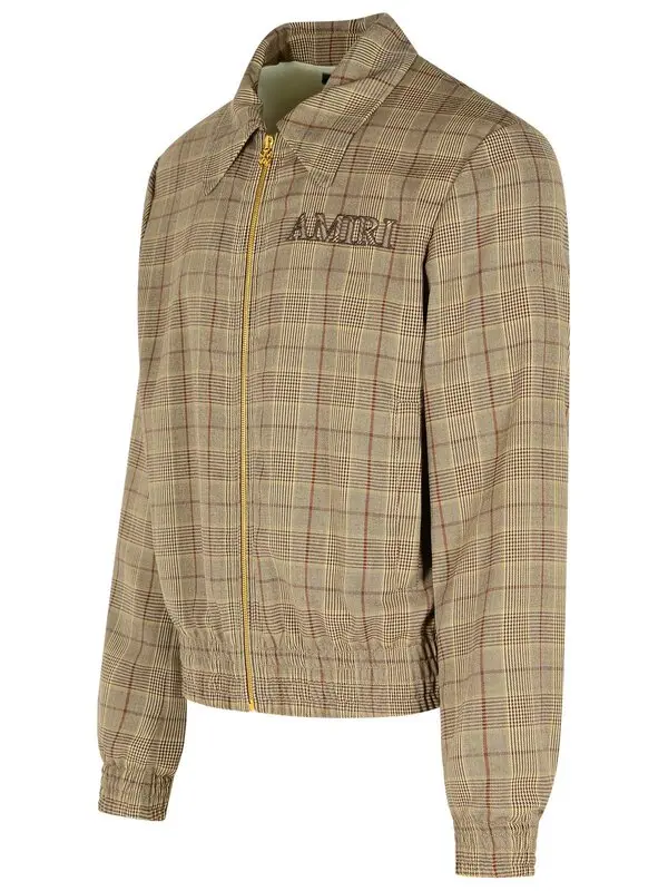 Amiri Plaid Virgin Wool Blend Jacket
