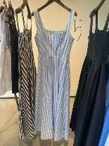 Sportmax Striped Square Neck Dress - Multicolor