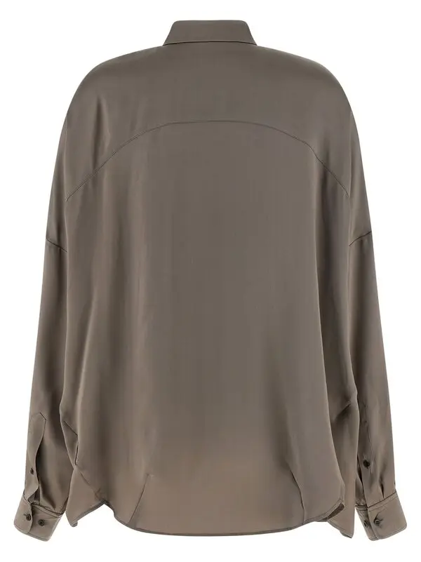 Dries Van Noten Casia Silk Shirt - Gray