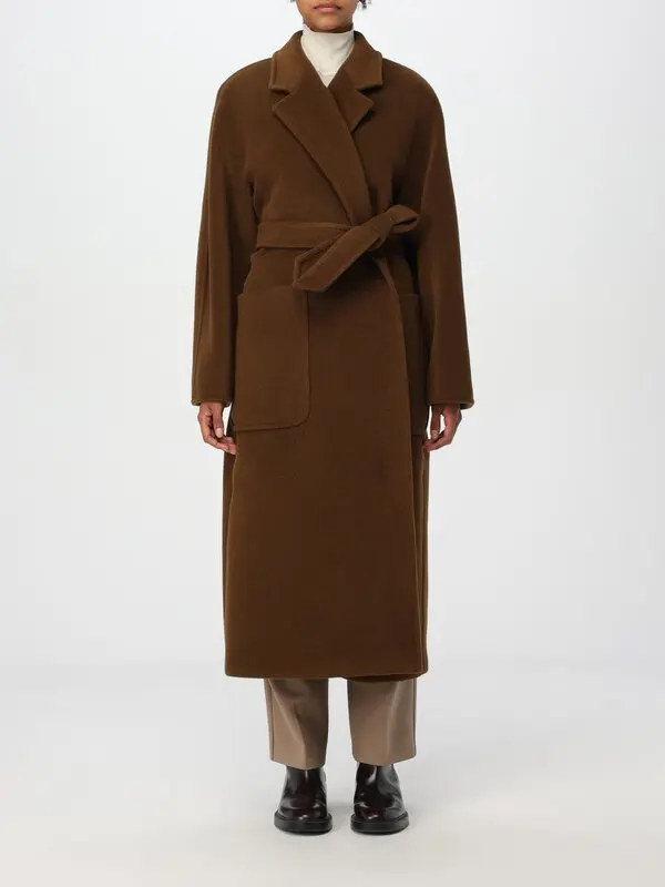 Max Mara Leather Coat - Brown