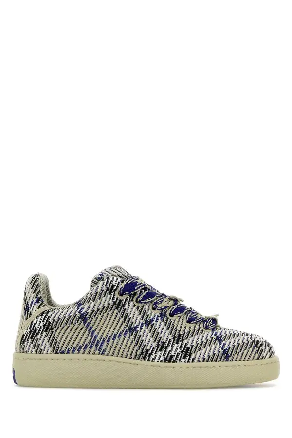 Burberry Embroidered Fabric Box Sneakers - Multicolor