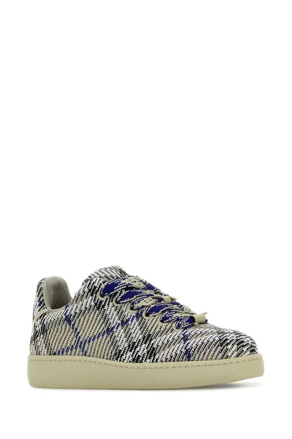 Burberry Embroidered Fabric Box Sneakers - Multicolor