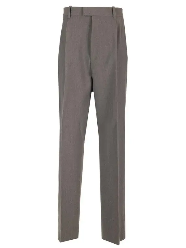 Bottega Veneta Stretch Wool Tricotine Trousers - Gray