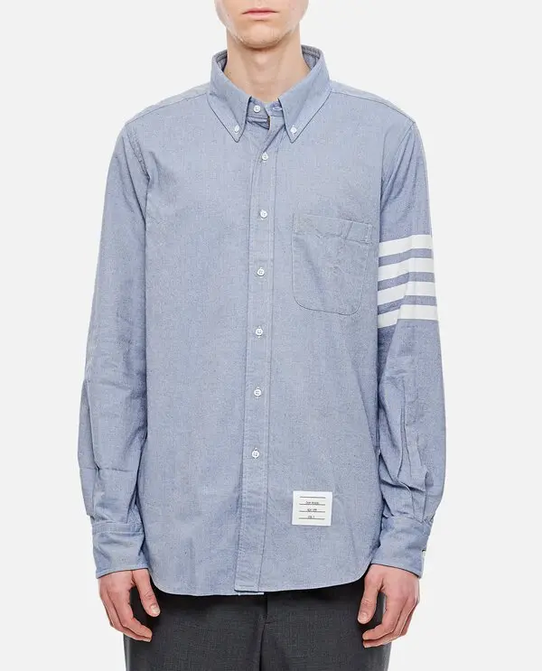 Thom Browne Classic 4bars Cotton Shirt - Multicolor
