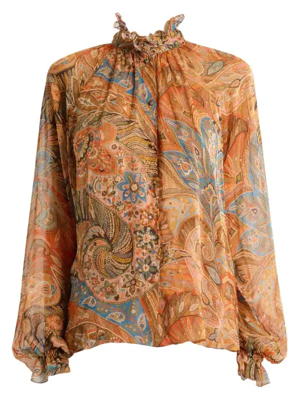 Etro Silk Paisley Print Shirt
