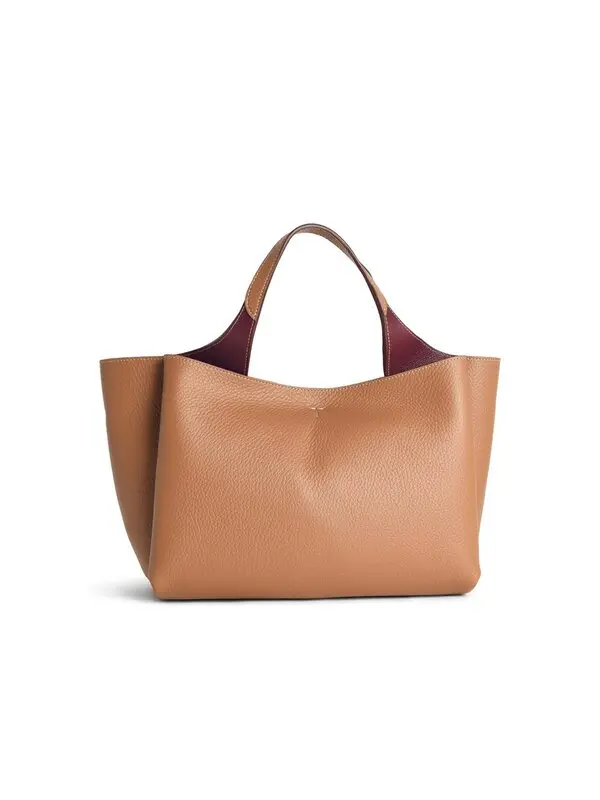 TOD'S Leather Handheld Shoulder Bag With Removable Charm - Brown
