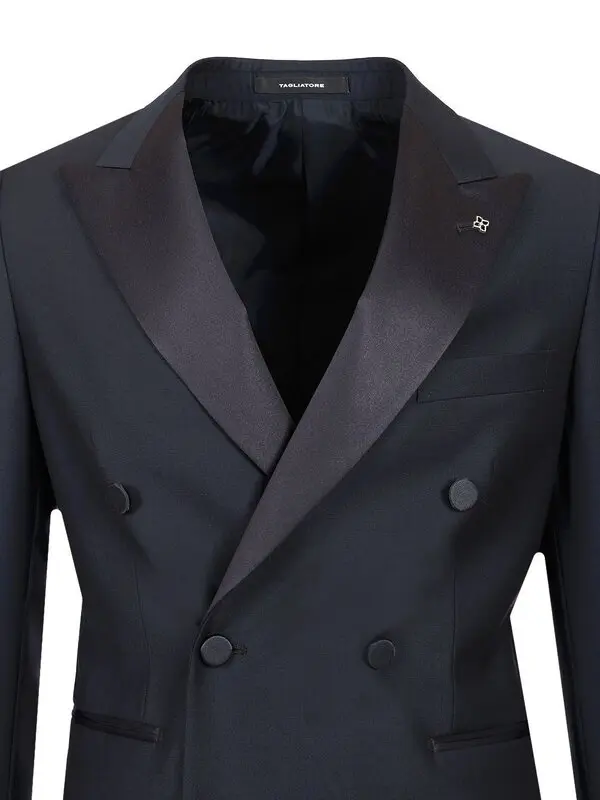 Tagliatore Bruce Tuxedo In Super 130s Wool - Blue