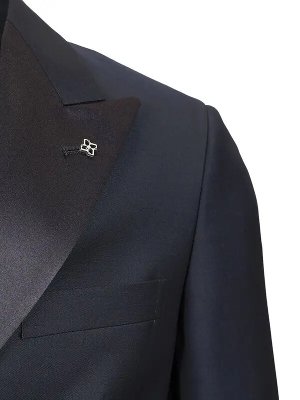 Tagliatore Bruce Tuxedo In Super 130s Wool - Blue