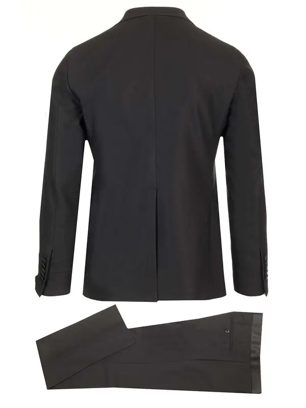 Tagliatore Tuxedo With Peak Lapels - Black