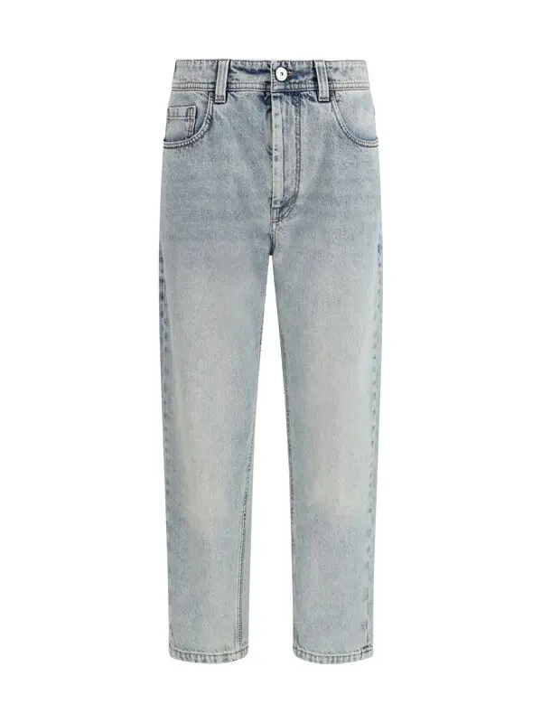 Brunello Cucinelli Straight Leg Jeans - Blue
