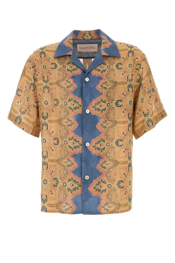 Valentino Garavani Printed Linen Shirt - Multicolor