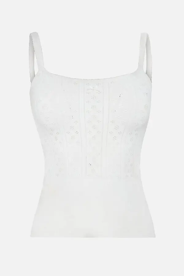 JW Anderson Pointelle Knit Tank Top - Multicolor