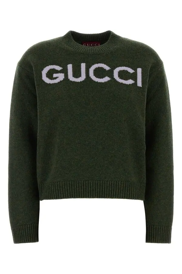Gucci Ribbed Wool Crewneck Sweater