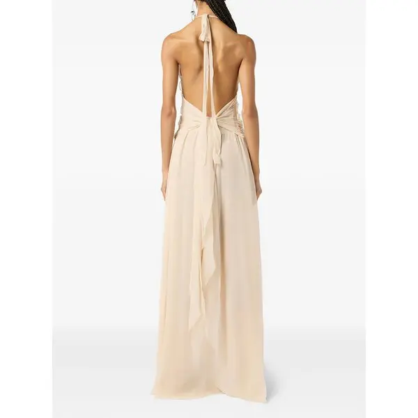 Blumarine Sleeveless Halter Neck Evening Dress