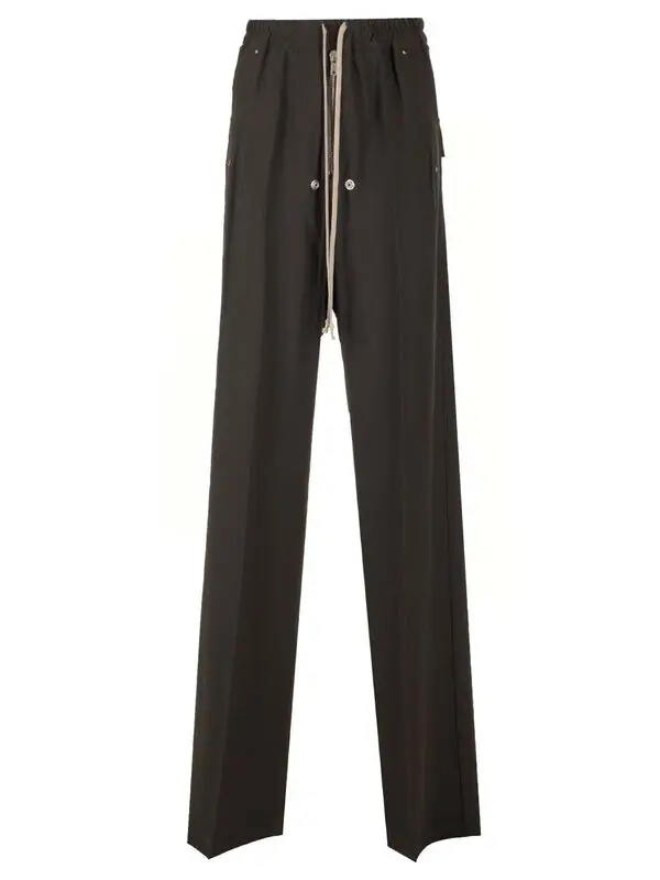 Rick Owens Geth Belas Cupro Trousers - Brown
