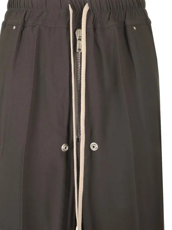 Rick Owens Geth Belas Cupro Trousers - Brown